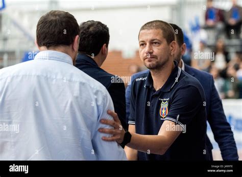 Bucharest Romania 11th May 2017 Radu Costea The Second Assistant Coach Of Steaua Bucharest