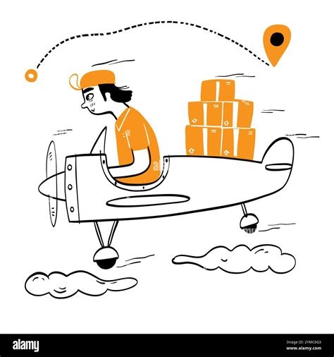 Online Delivery Service Concept Online Order Tracking Delivery Home And Office City Logistics