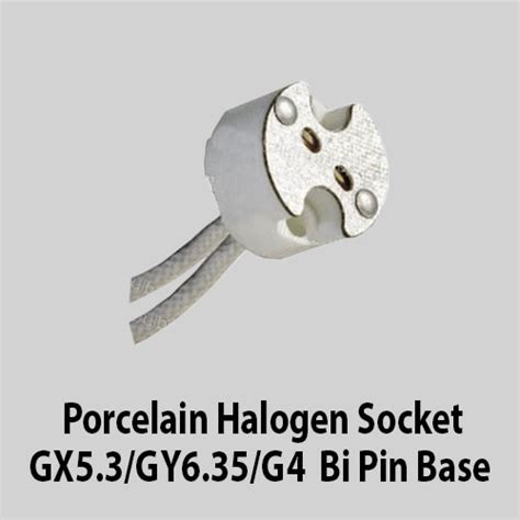 Porcelain Halogen Socket Gx5 3 Gy6 35 G4 Bi Pin Base America Light