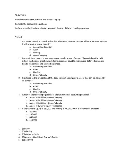 Accounting Equations Pdf Equity Finance Liability Financial Accounting