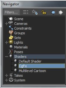 CgFX Shader Settings