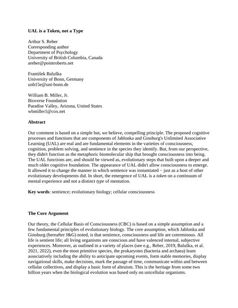 PDF UAL Is A Token Not A Type