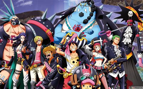 Straw Hat Pirates From One Piece Film Red 4k Wallpaper Download