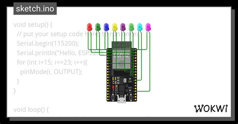 Percobaan 4 Wokwi Esp32 Stm32 Arduino Simulator