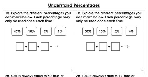 00 3 Understand Percentages Classroom Secrets