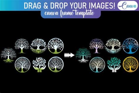 Tree Of Life Canva Frames Bundle Graphic By Templify · Creative Fabrica