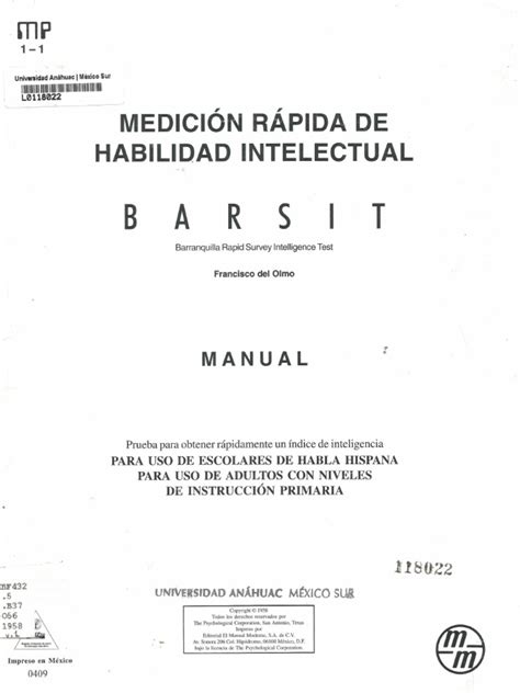 Barsit Manual Pdf