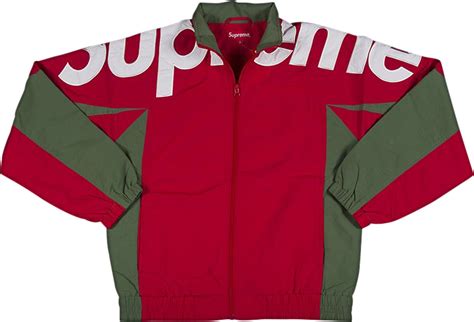 Buy Supreme Shoulder Logo Track Jacket Red Fw19j88 Red Goat