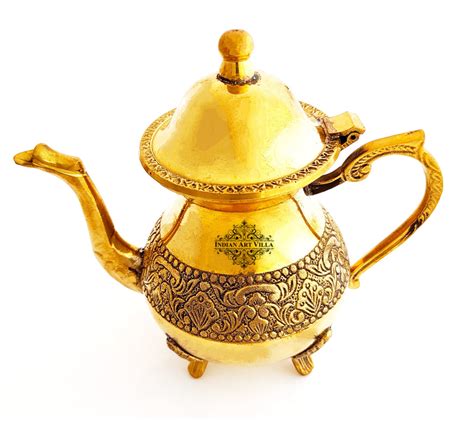 Brass Tea Pot Collection Buy Designer Pot Online Indian Art Villa