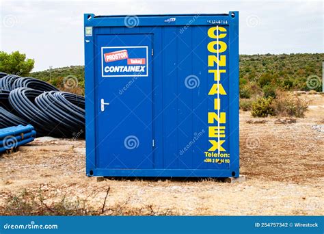 Container At The Construction Site Editorial Photography Image Of