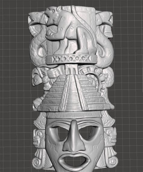 Stl File Mayan Aztek Folk Mask 🪞 ・3d Printing Idea To Download・cults