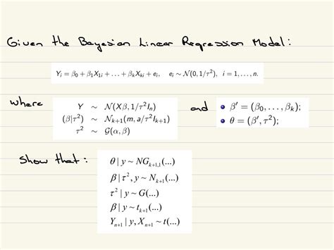 solved given the bayesian linear regression