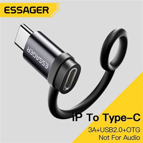 Essager A L To Type C Type C To L OTG Adapter Supports A Fast Charging And Data Transmission