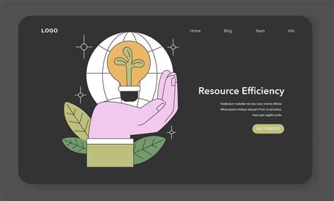 Resource Efficiency Graphic Flat Vector Illustration 41169491 Vector