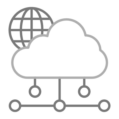 Cloud Network Generic Grey Icon