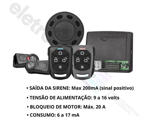 Alarme Taramps Tw20 P G4 Com Controle De Presença