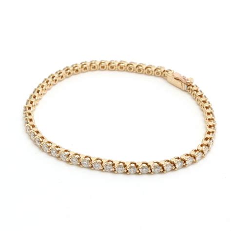 Cartier Cartier Tennis Bracelet K18yg 750yg Yellow Gold Diamond Grailed
