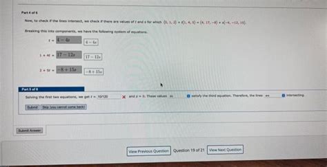 Solved Find A Vector Equation And Parametric Equations In T Chegg