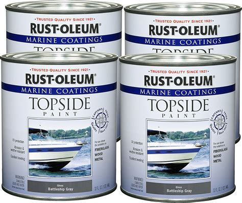 Rust Oleum 207005 4PK Marine Topside Paint 4 Pack Ubuy India