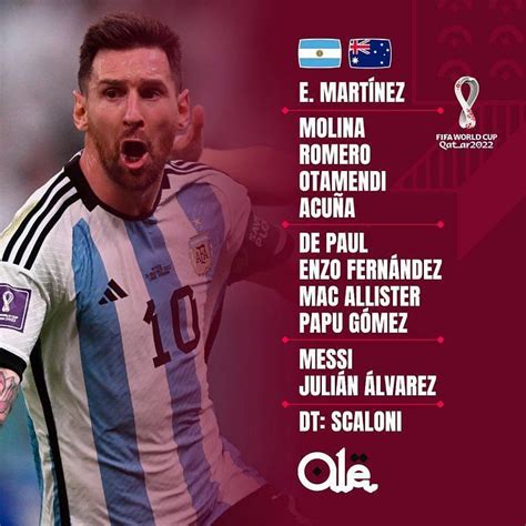 Breaking Lionel Messi Starts For Argentina Against Australia In Fifa
