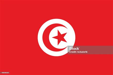 국가 튀니지 플래그 공식 색상과 올바르게 비율 국가 튀니지 플래그입니다 벡터 그림입니다 Eps10 0명에 대한 스톡 벡터 아트 및 기타 이미지 Istock