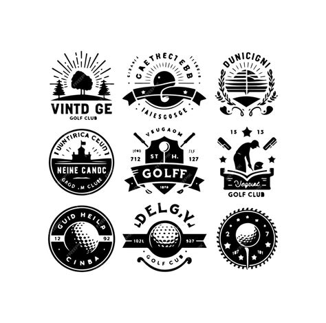 Premium Vector Set Of Golf Club Logos Labels And Emblems