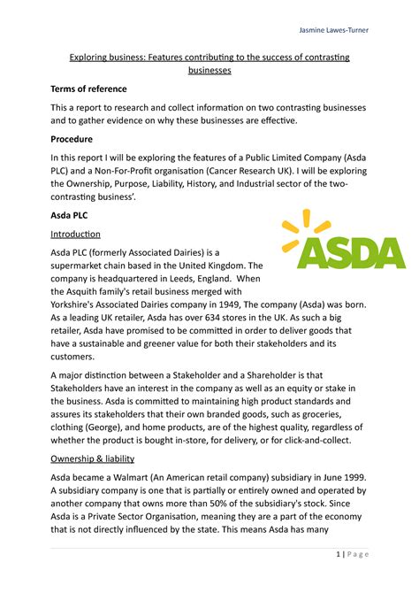 Assignment 1 Exploring Business Exploring Business Features