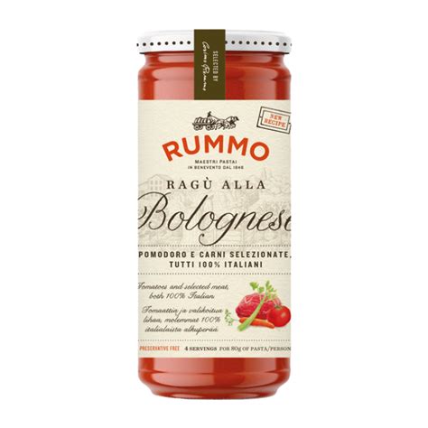 Rummo Ragu Alla Bolognese Sauce 340gr Bottega Italiana