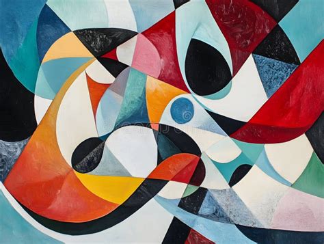 A Depiction Of Collisions Between Abstract Shapes Stock Illustration Illustration Of Colours