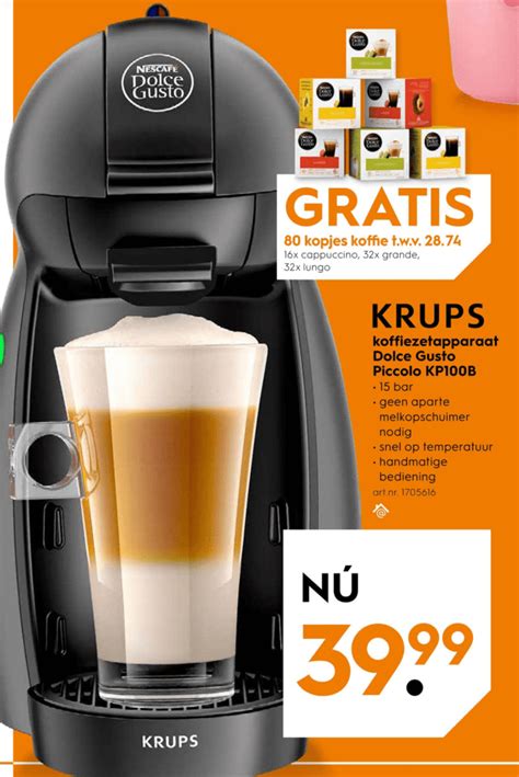 Koffiezetapparaat Dolce Gusto Piccolo KP100B Indebuurt Nijmegen