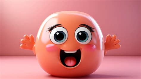 Premium Ai Image 3d Cute Illustration Joy Emotion