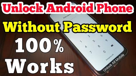 Unlock Android Phone Without Password How To Unlock Phone If Forgot Password Remove Password