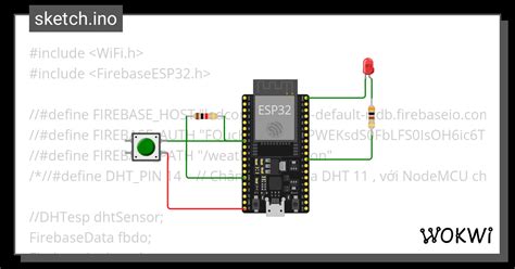 Ledfirebase Wokwi Esp32 Stm32 Arduino Simulator