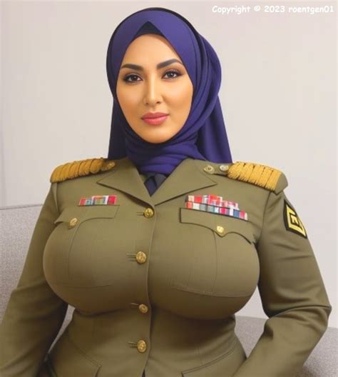 Iran Special Soldier Busty Uniform Muslim Milf Roentgen01 Pic