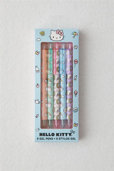 Sanrio Hello Kitty Gel Pen Set Urban Outfitters Singapore Clothing Music Home And Accessories