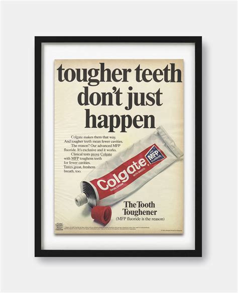Colgate 1960s Magazine Ad Print The Curious Desk