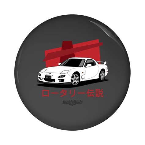 Jdm Legend Rx 7 Fd3S Pin Buttons Sold By DoreDanette98 SKU 257151202