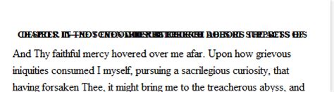 Confessions Of Saint Augustine Headings Not Displaying Correctly