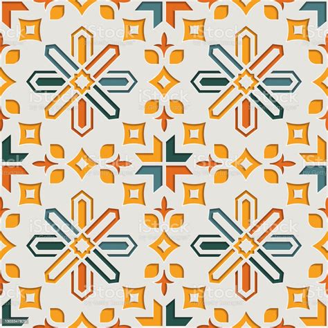 라마단 카림을 위한 이슬람 기하학적 추상아라베스크 원활한 패턴 이스트 모티프 페이퍼 스타일 배경 벡터 일러스트레이션 0명에 대한 스톡 벡터 아트 및 기타 이미지 Istock