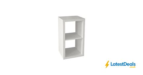 Clever Cube 2x1 Storage Unit White £28 At Homebase