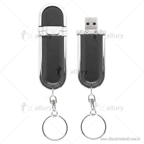 Pen Drive Couro 4gb Personalizado ALLDFPEN109 4GB Pen Drive