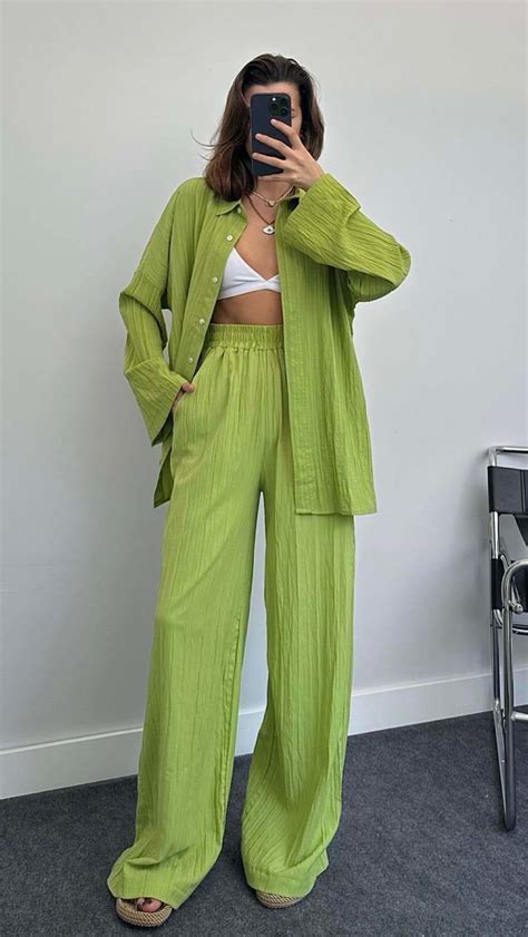 Oil Green Shirt Set The Dice Store