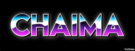 Chaima Text Effect And Logo Design Name