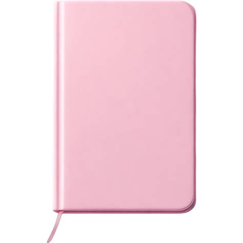 Pink Notebook With Smooth Cover And Closed Position 54979383 Png