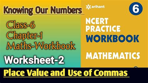Knowing Our Numbers Class‐6 Chapter‐1 Maths‐workbook Place Value And