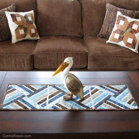 Batik Strip Table Runner Freemotion By The River
