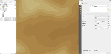 Qgis Clear Gap Visible Between Contour Polygons Geographic