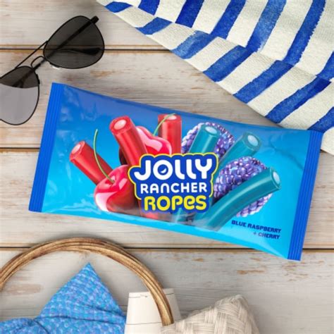 Jolly Rancher Ropes Blue Raspberry And Cherry Flavored Candy Bag 10 Oz Kroger