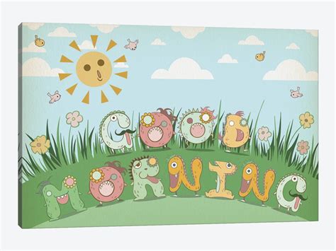 Good Morning Canvas Art Print By 5by5collective Icanvas