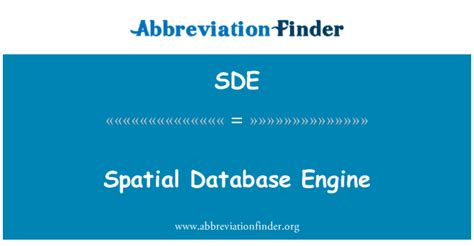 Sde 定义 空间数据库引擎 Spatial Database Engine